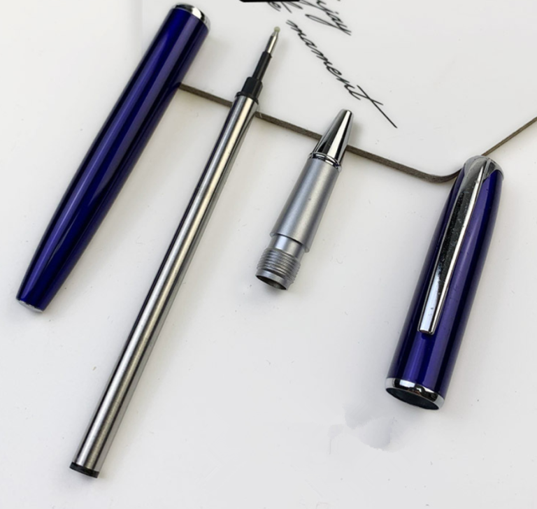 Blue and black business signature pen laser custom logo