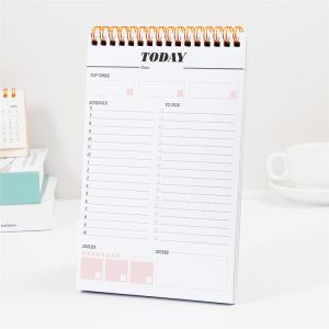 Daily planner A5 full English time management list